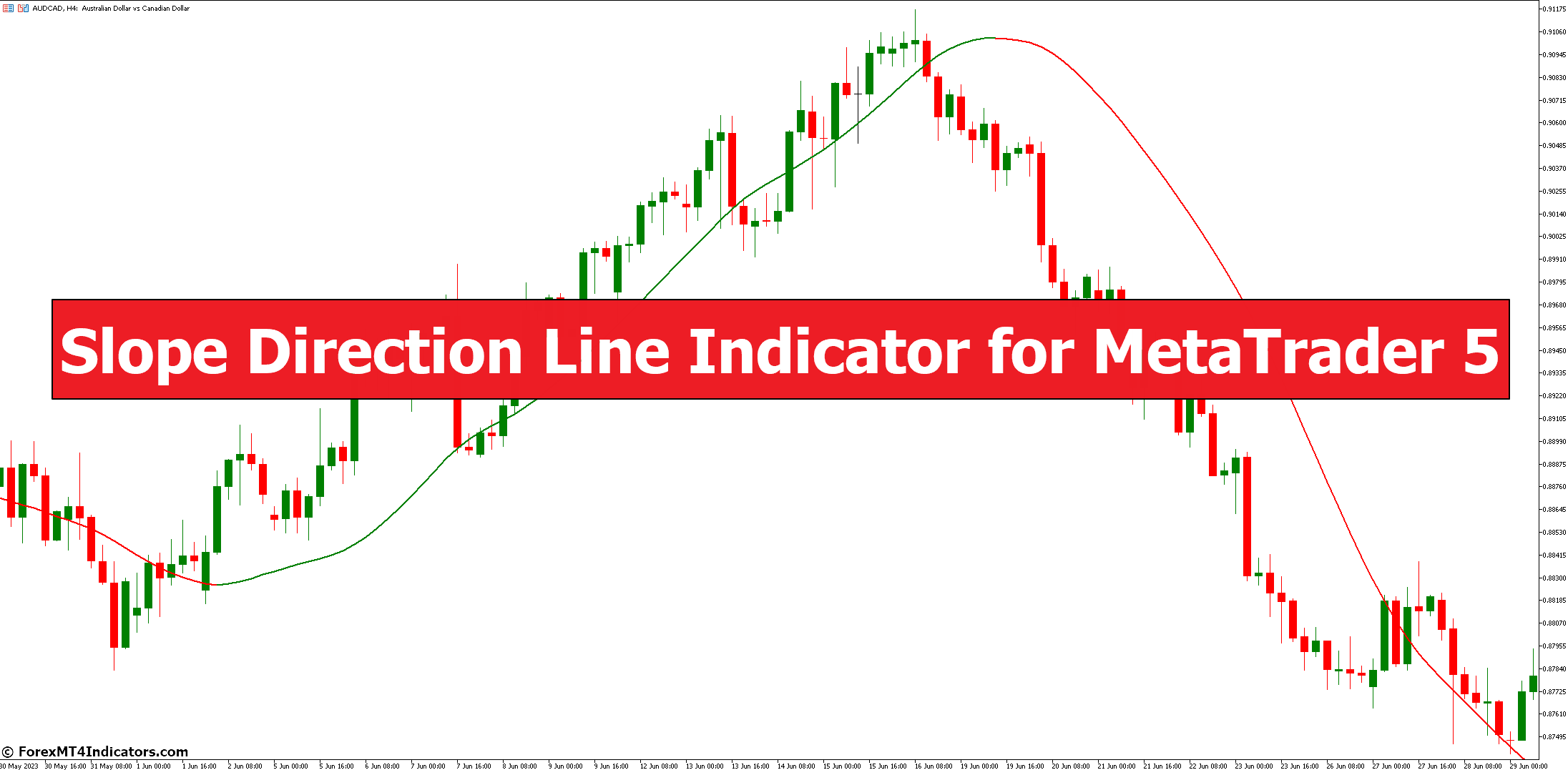 Slope Direction Line Indicator for MetaTrader 5 - ForexMT4Indicators.com